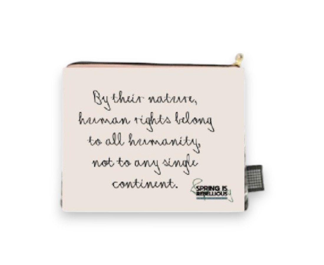 Pouch - Black Albie Sachs Sachs-Font - Zeitz MOCAA Museum